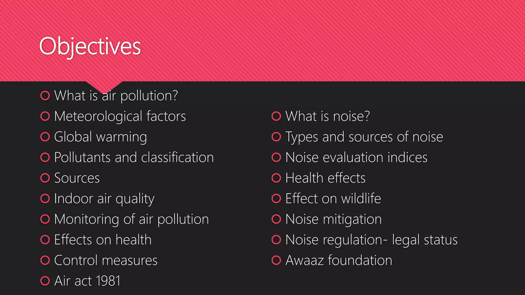 Air, Noise and Sound Pollution | PPTX