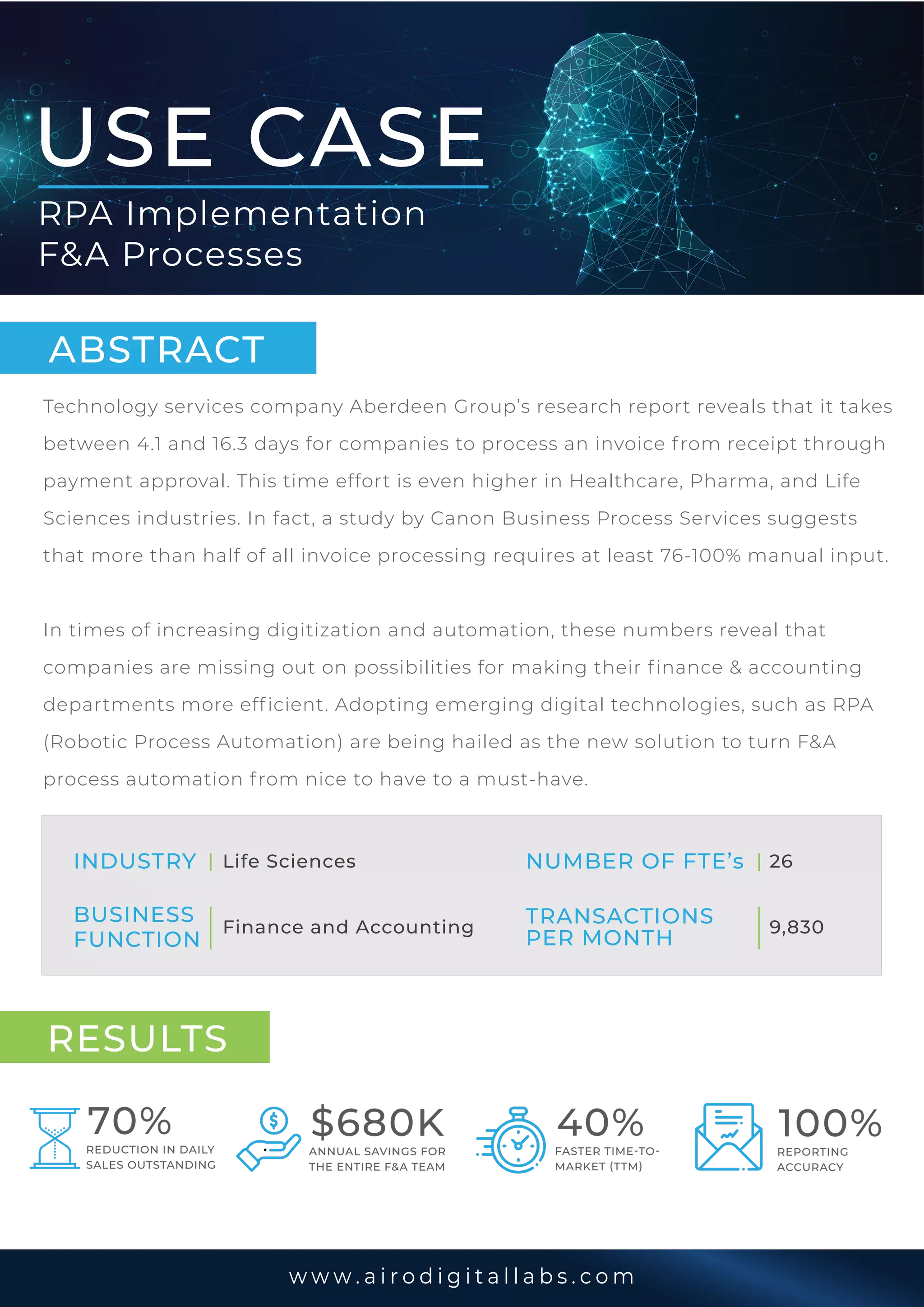 Airo Digital Labs Rpa Use Case Finance And Accounting Pdf