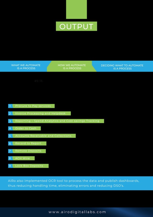 AiRo Digital Labs - RPA Use Case - Finance & Accounting | PDF