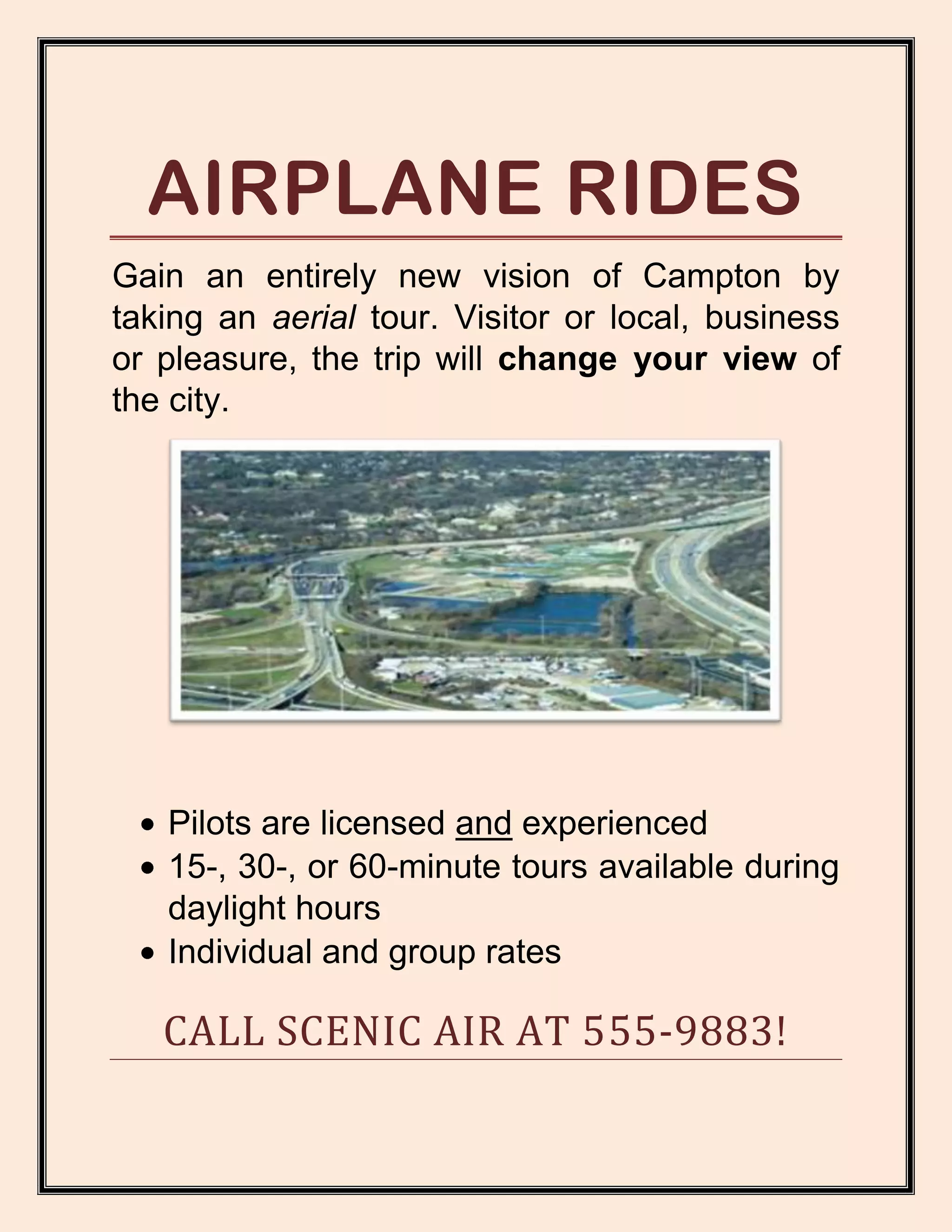 Airplane rides | DOCX