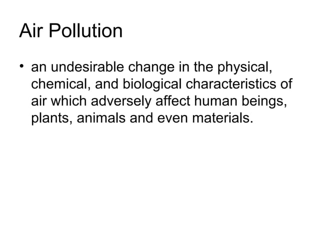 Air Pollution Documentary | PPT