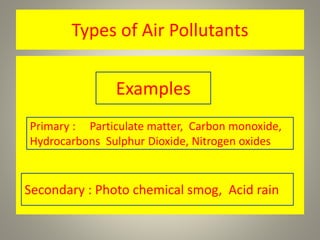 Air pollutants | PPTX