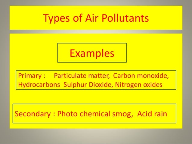 Air Pollutants air-pollutants