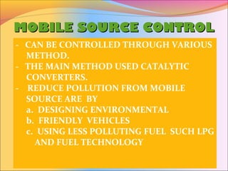 Air pollutin control 1 | PPT