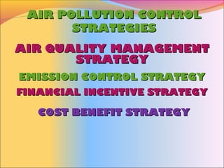 Air pollutin control 1 | PPT
