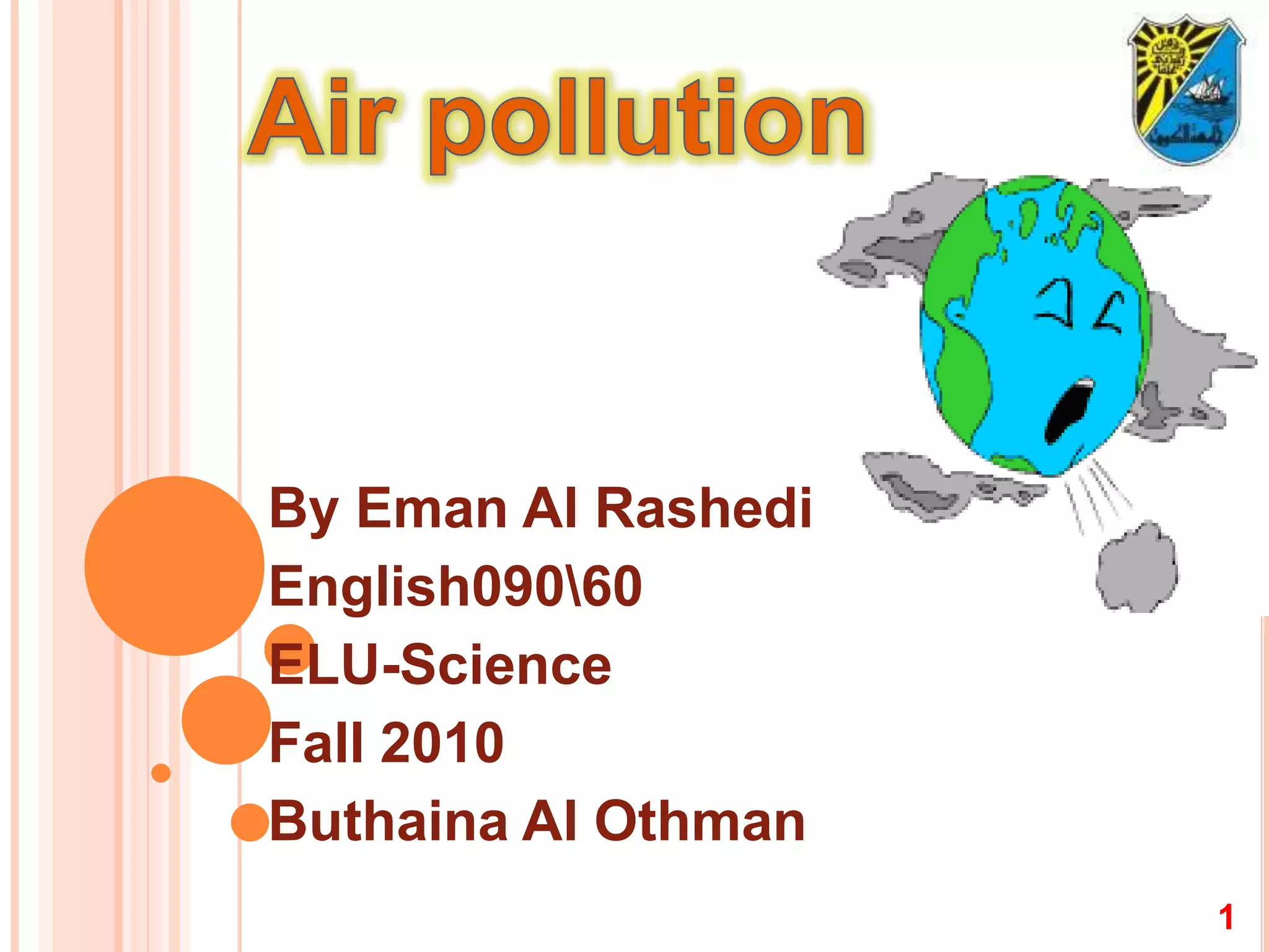 Air pollution | PPTX