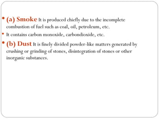 Air pollution by MUHAMMAD FAHAD ANSARI 12IEEM 14 | PPT