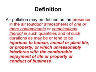 Air pollution | PPT