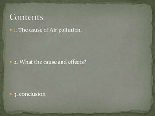Air pollution | PPT