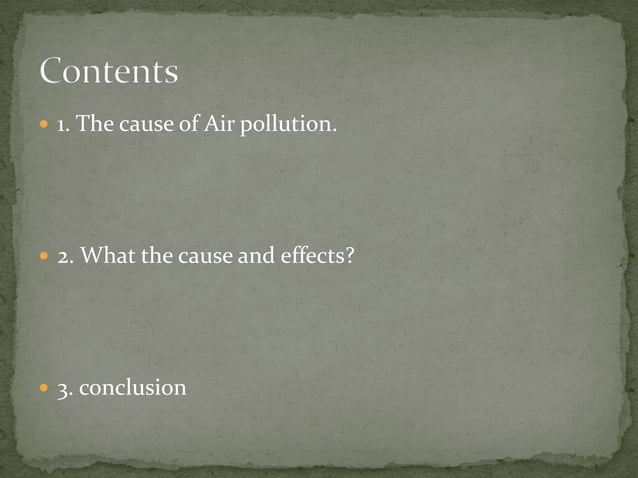 Air pollution | PPT