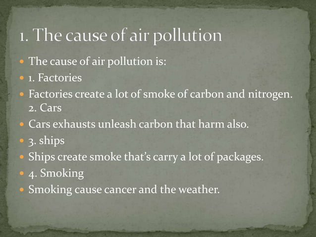 Air pollution | PPT