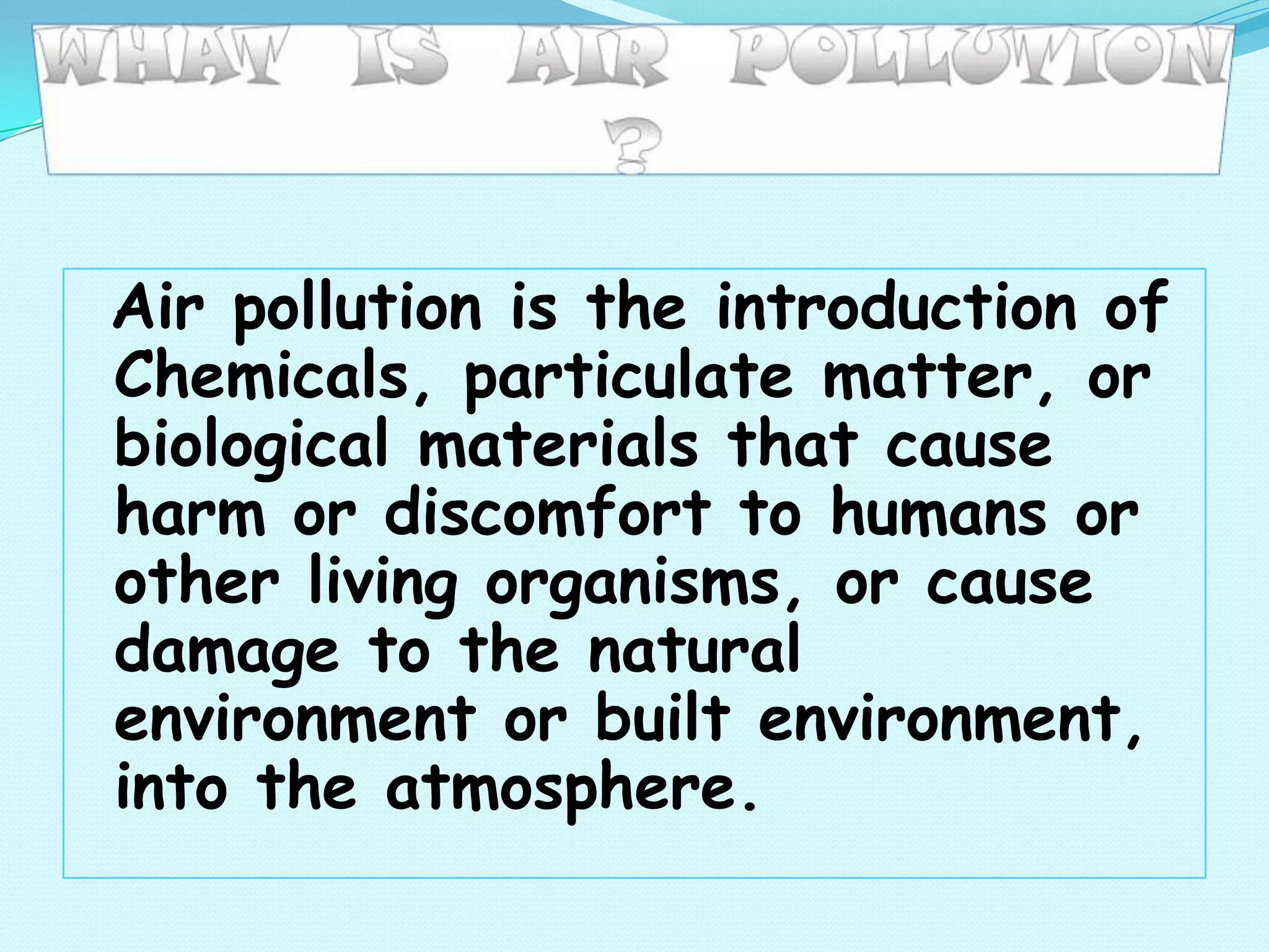 Air pollution | PPT