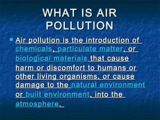 Air pollution | PPT