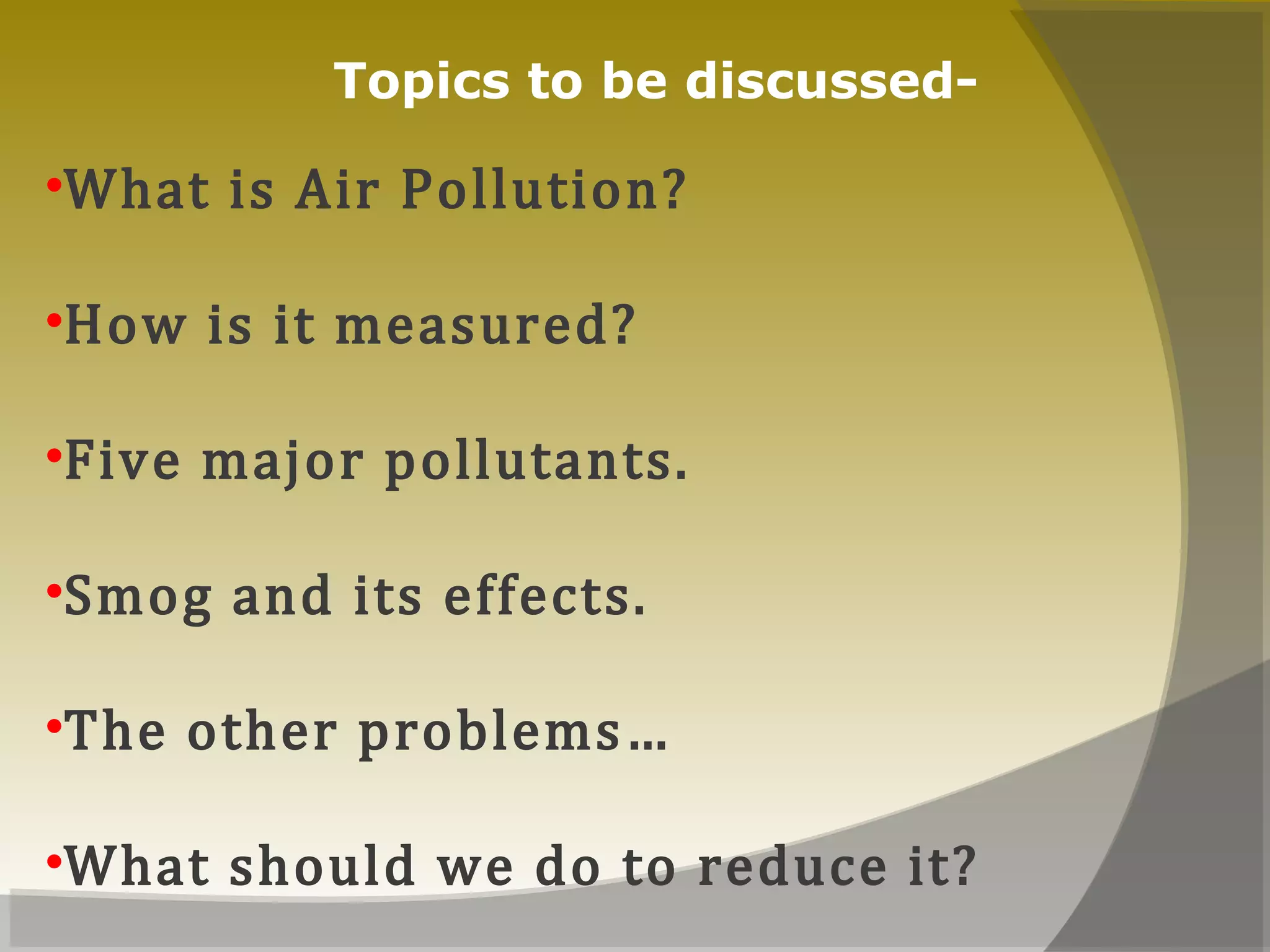 Air pollution | PPT