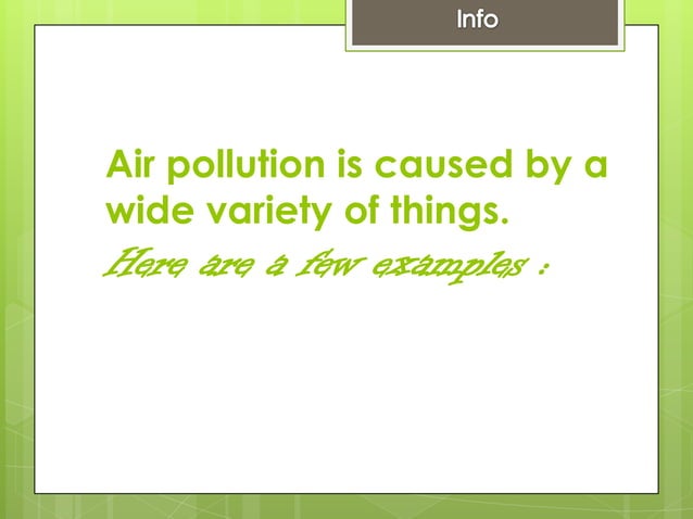 Air pollution | PPT
