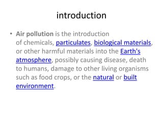 Air pollution | PPTX