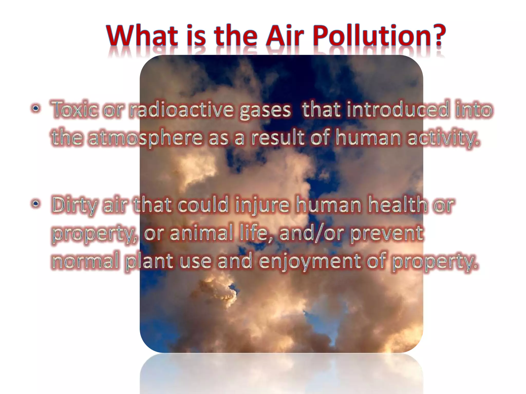 Air pollution | PPTX
