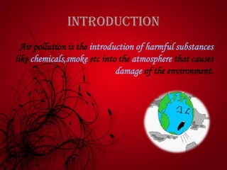 Statistical analysis of Air pollution | PPTX