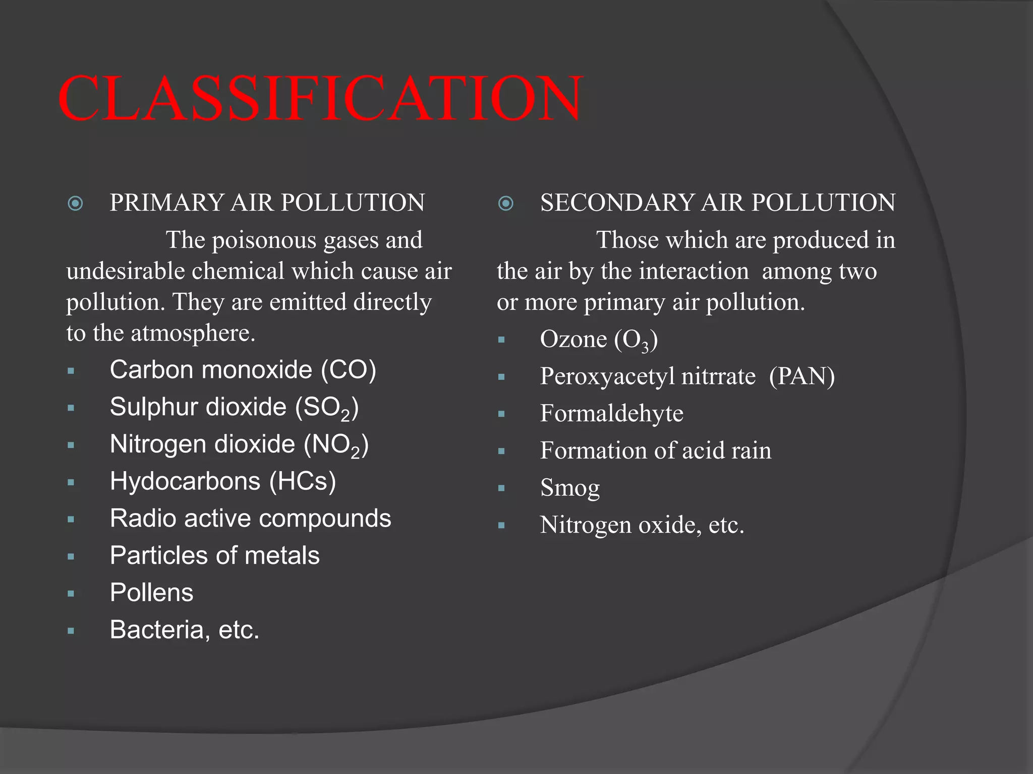 Air pollution: source, effect and cont | PPTX
