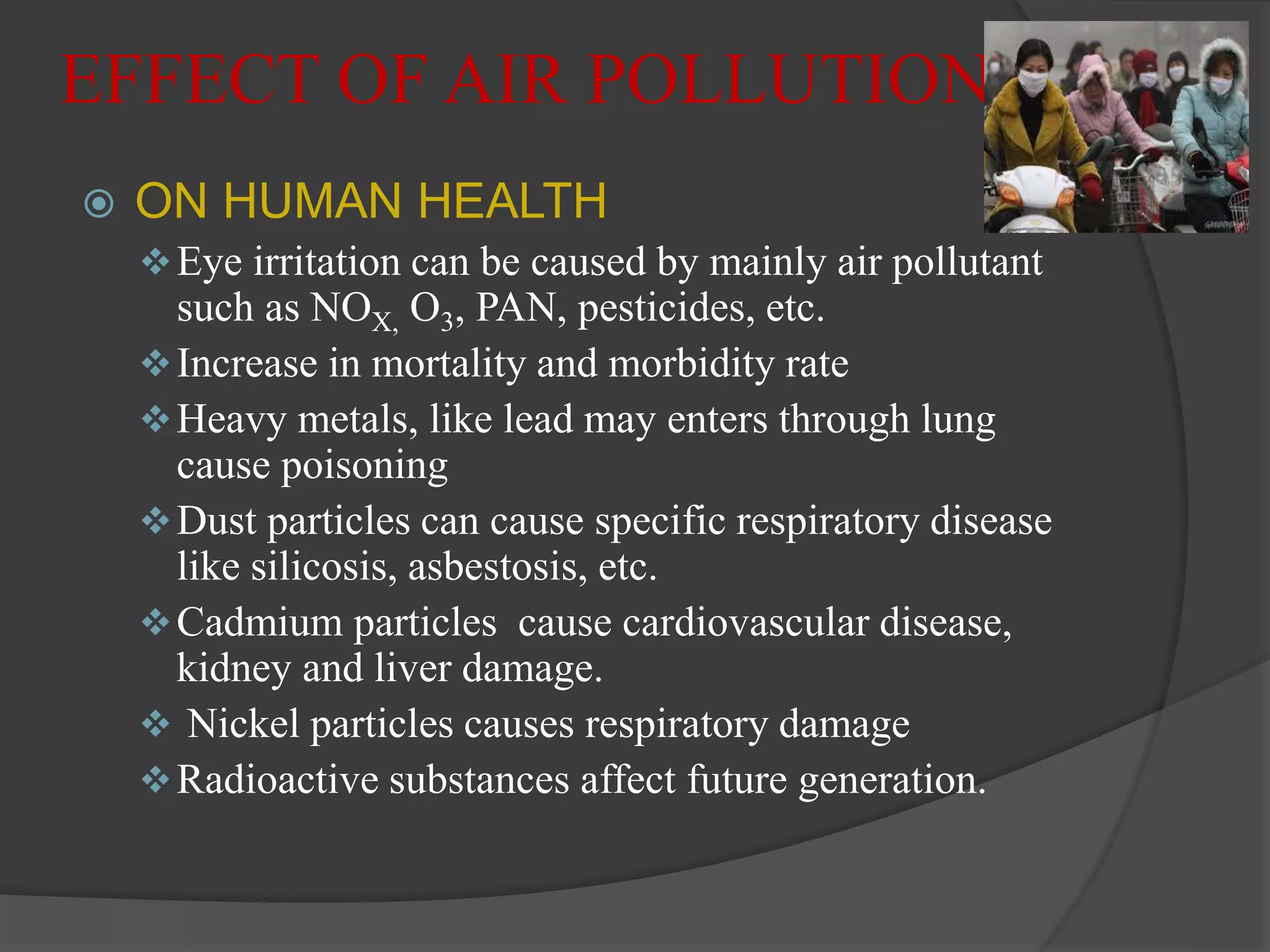 Air pollution: source, effect and cont | PPTX