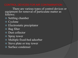 Air pollution: source, effect and cont | PPTX