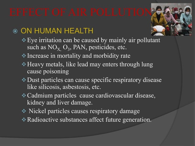 Air pollution: source, effect and cont | PPTX | Indoor Environmental ...