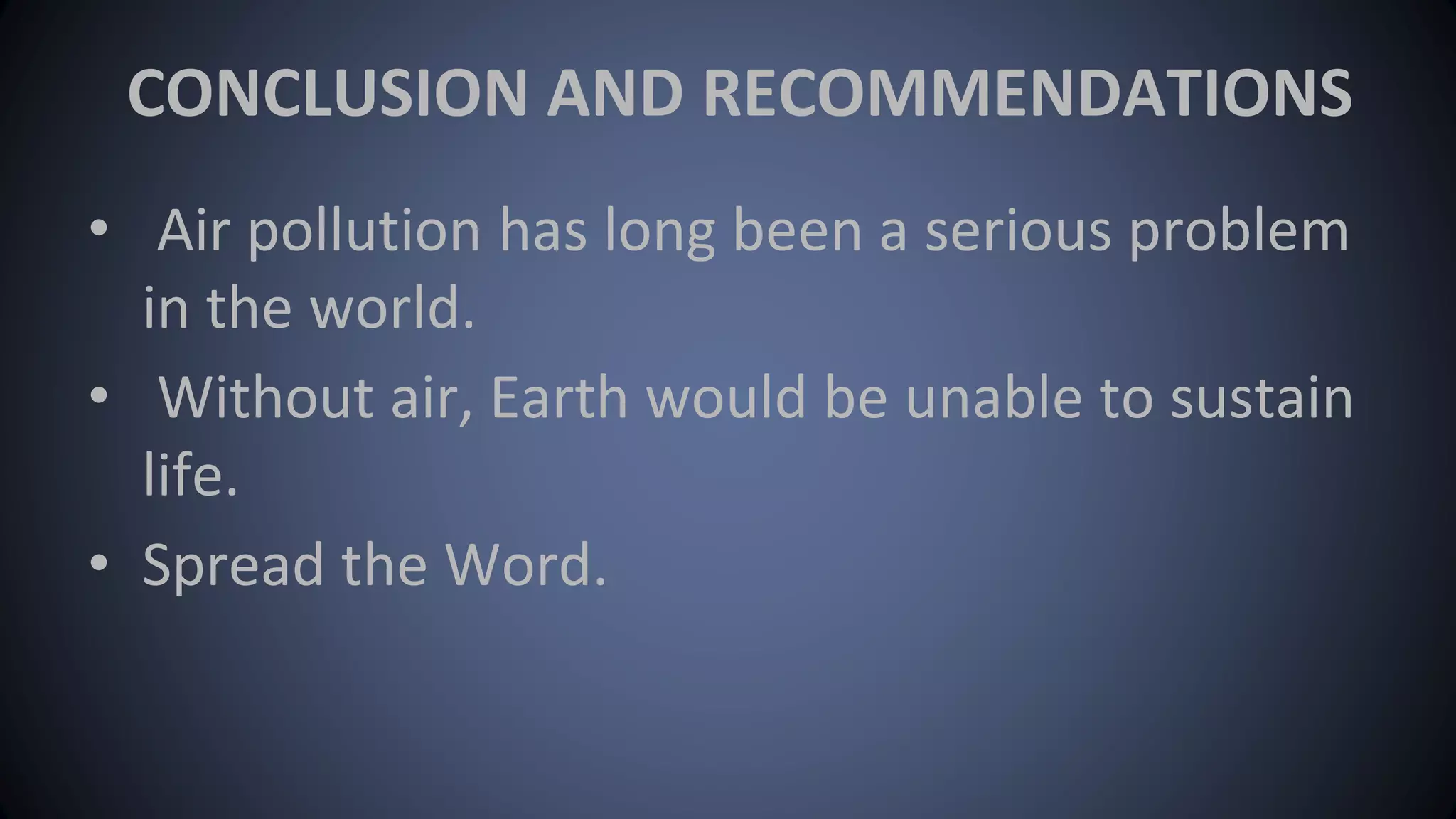 Air pollution by thomas ko | PPTX