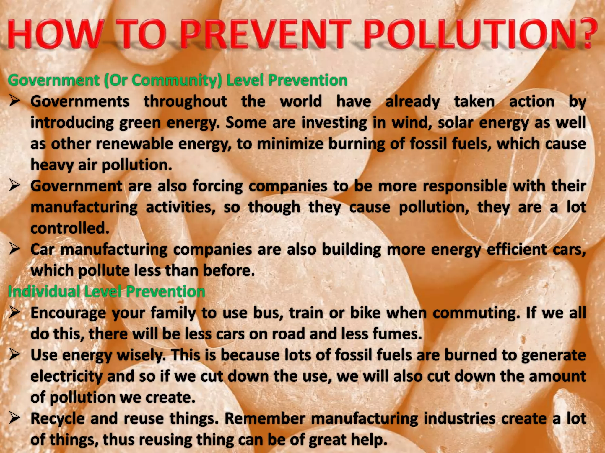 Air pollution; presentation by Subrat, Vishal, Ashley.. Project Guide ...