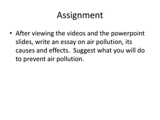 Air pollution | PPTX