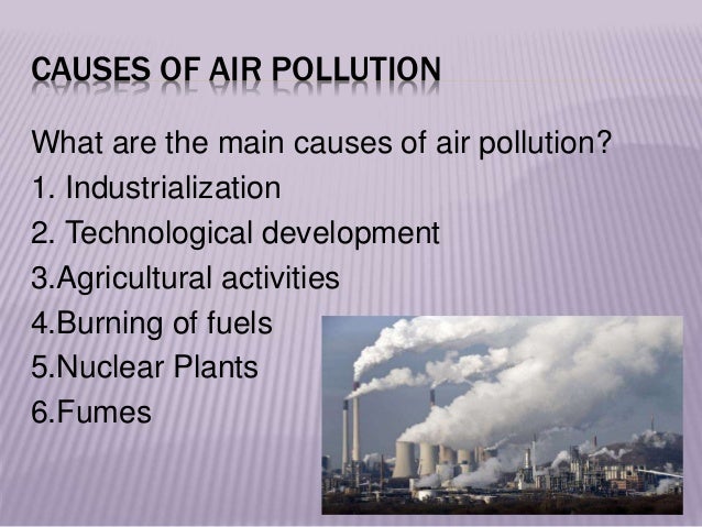 Causes Of Air Pollution