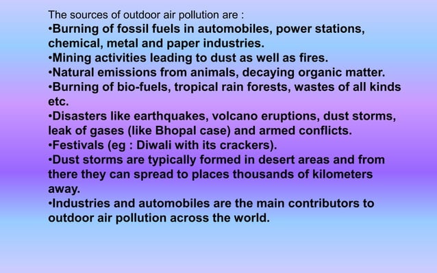 Air pollution : causes, effects and solutions of air pollution. | PPTX ...