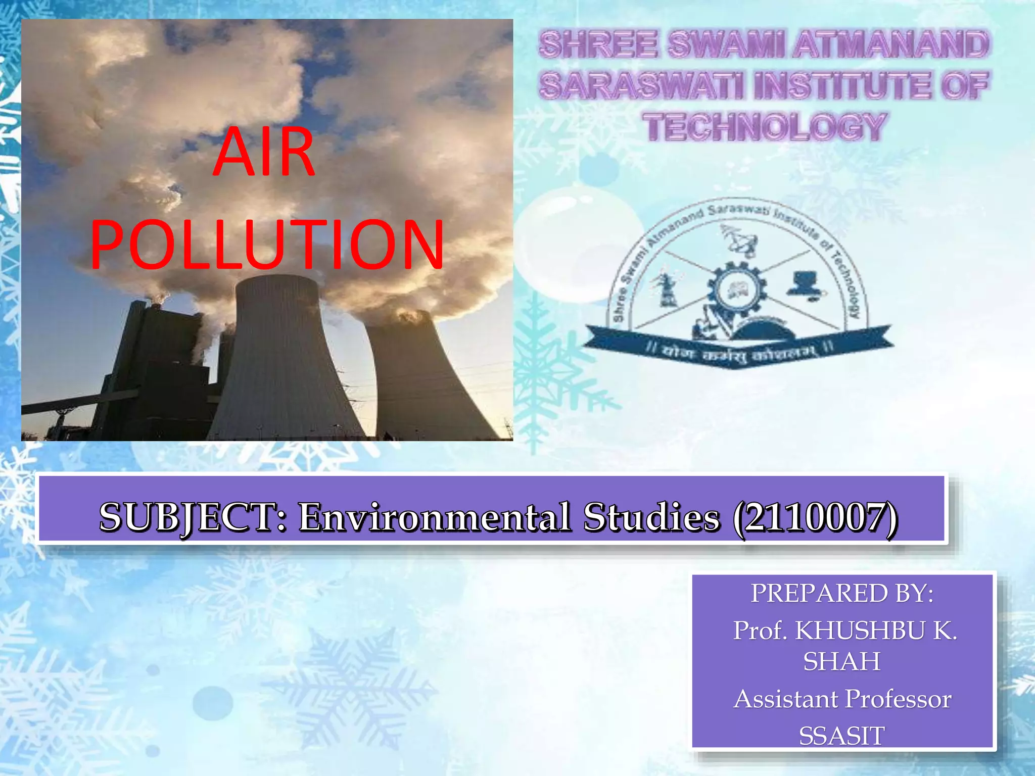 Air pollution | PPT
