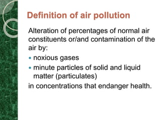 Air pollution | PPT
