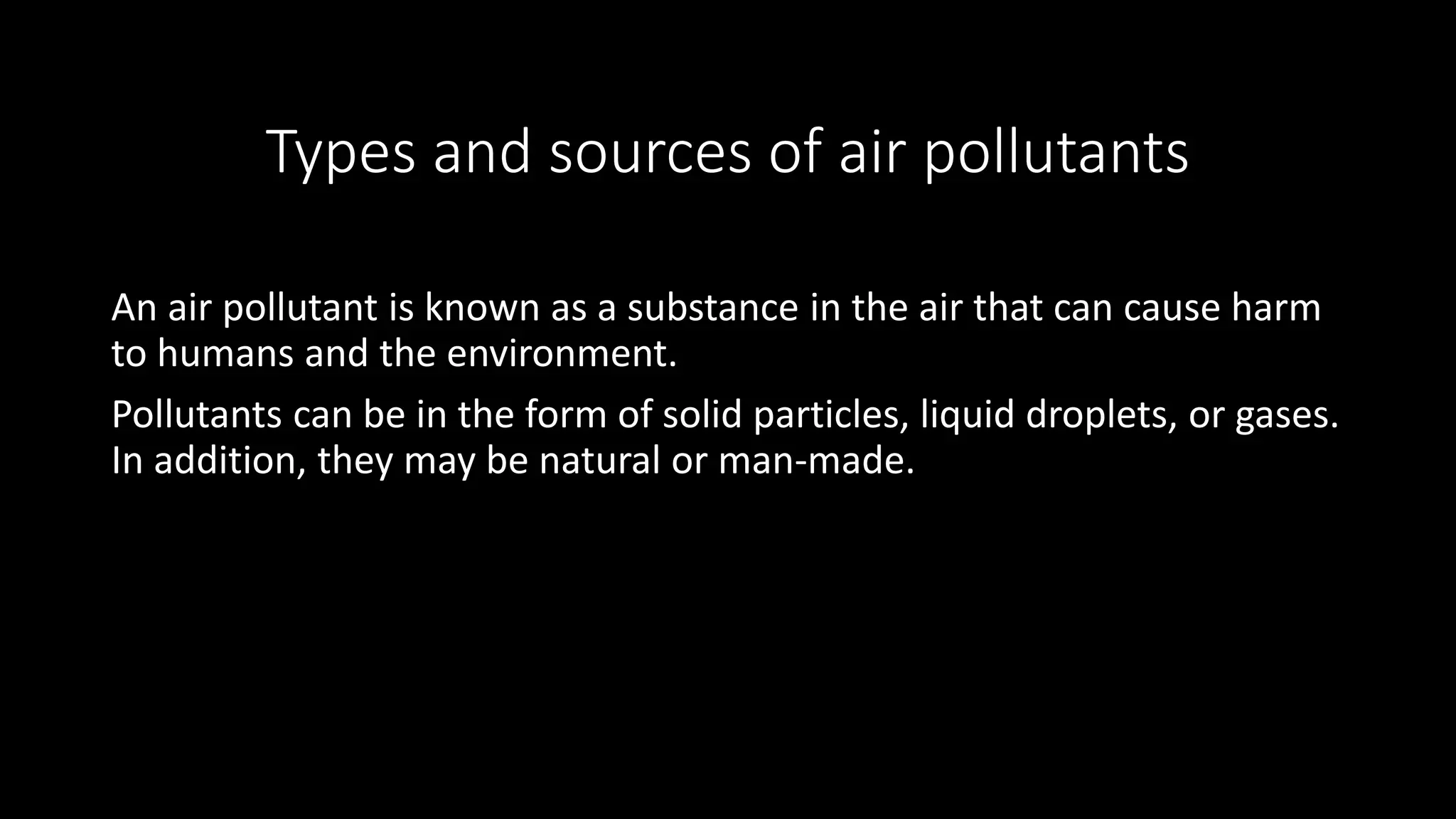 Air pollution | PPTX