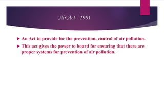 Air pollution | PPTX | Environmental Services Industry | Industries