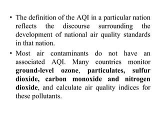 Air pollutionAir Quality Index Emission Standard The Effects Of Air ...