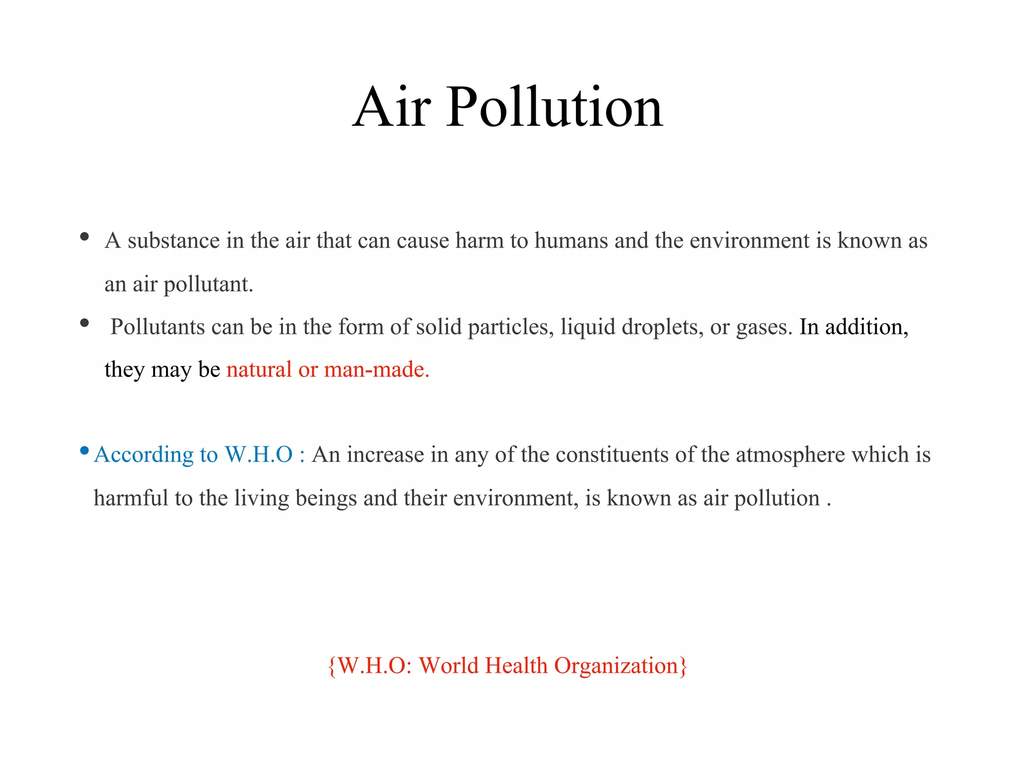 Air pollution. | PDF