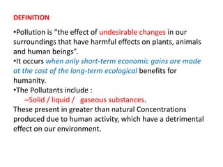 Effects Of Air Pollution On Plants Animals And Humans