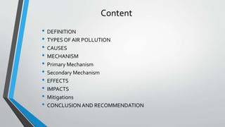 Air pollution | PPTX