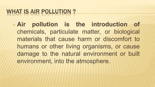 Air pollution | PPTX
