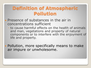 Air pollution | PPT