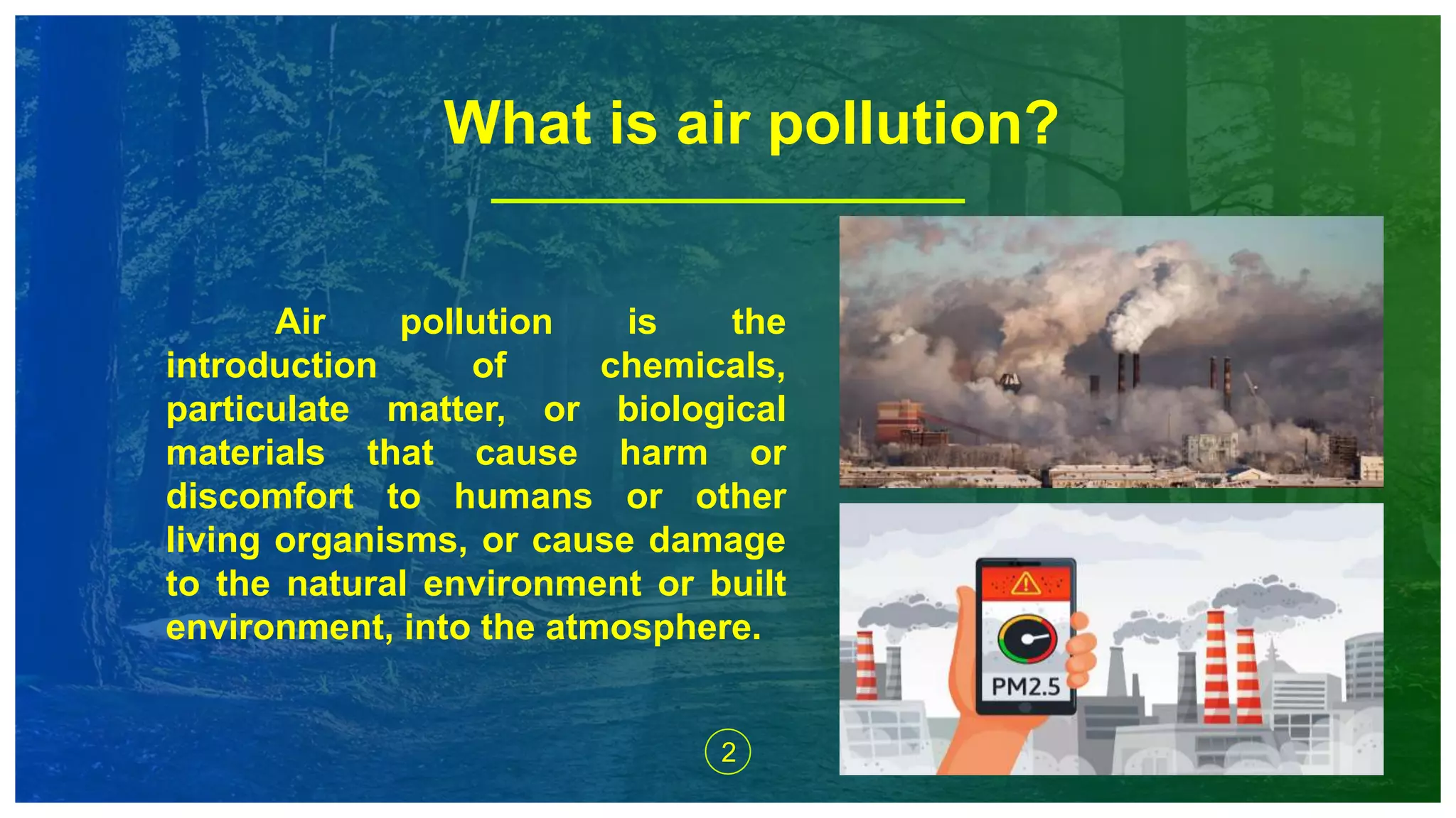 Air pollution | PPTX | Lung and Respiratory Health | Diseases and Conditions