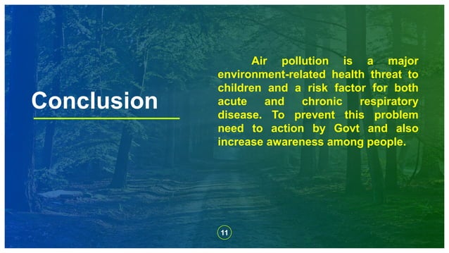Air pollution | PPTX | Lung and Respiratory Health | Diseases and Conditions