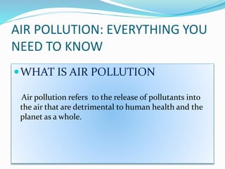 Air pollution | PPT