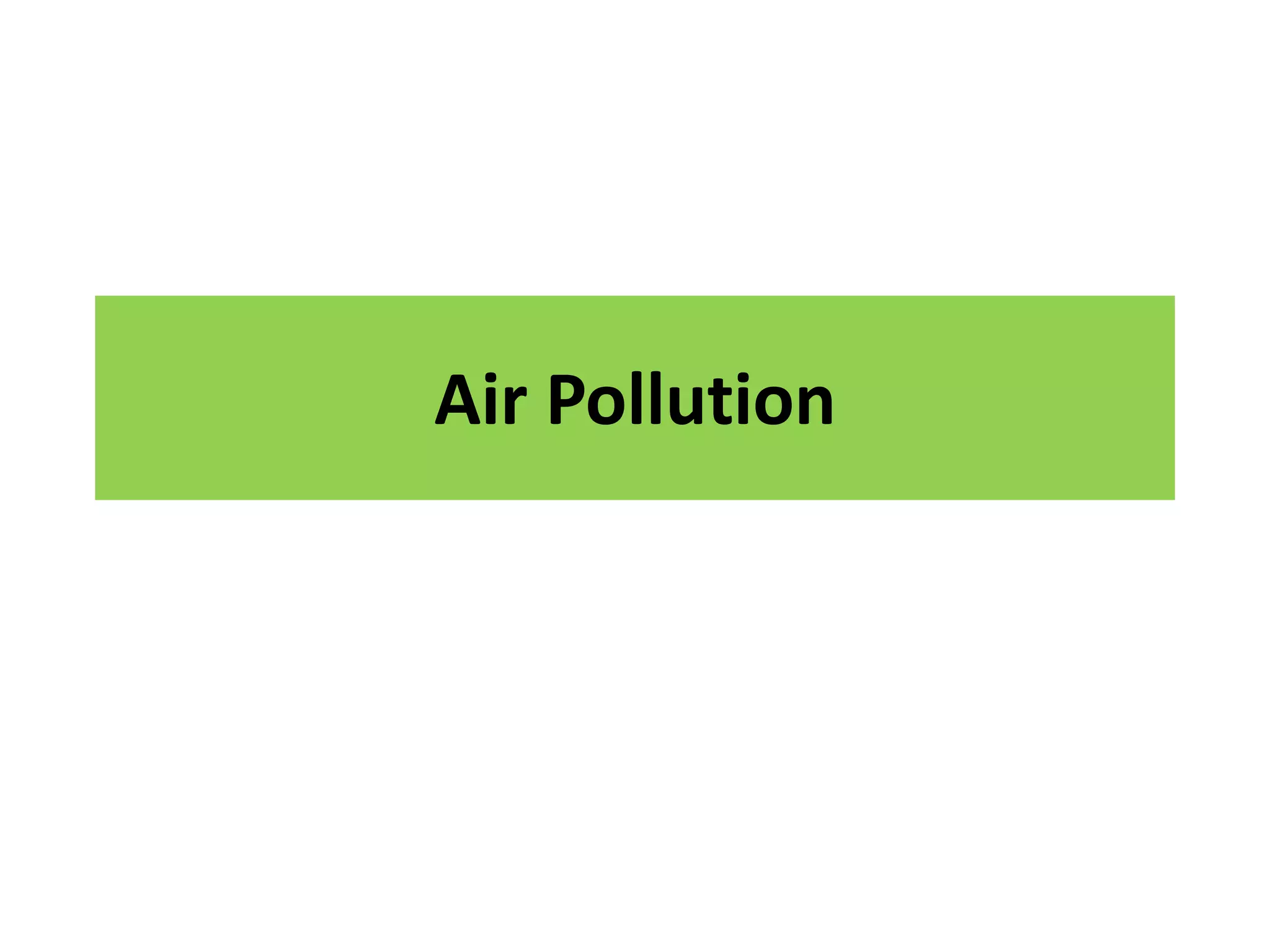 Air pollution | PPT