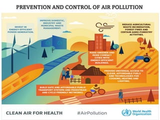 AIR POLLUTION in Environmental and occupational health which comes ...