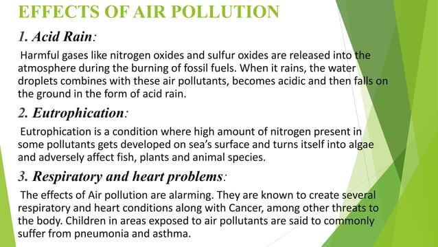 Air & Water Pollution-Causes, Effects & Solution.pptx | Indoor ...