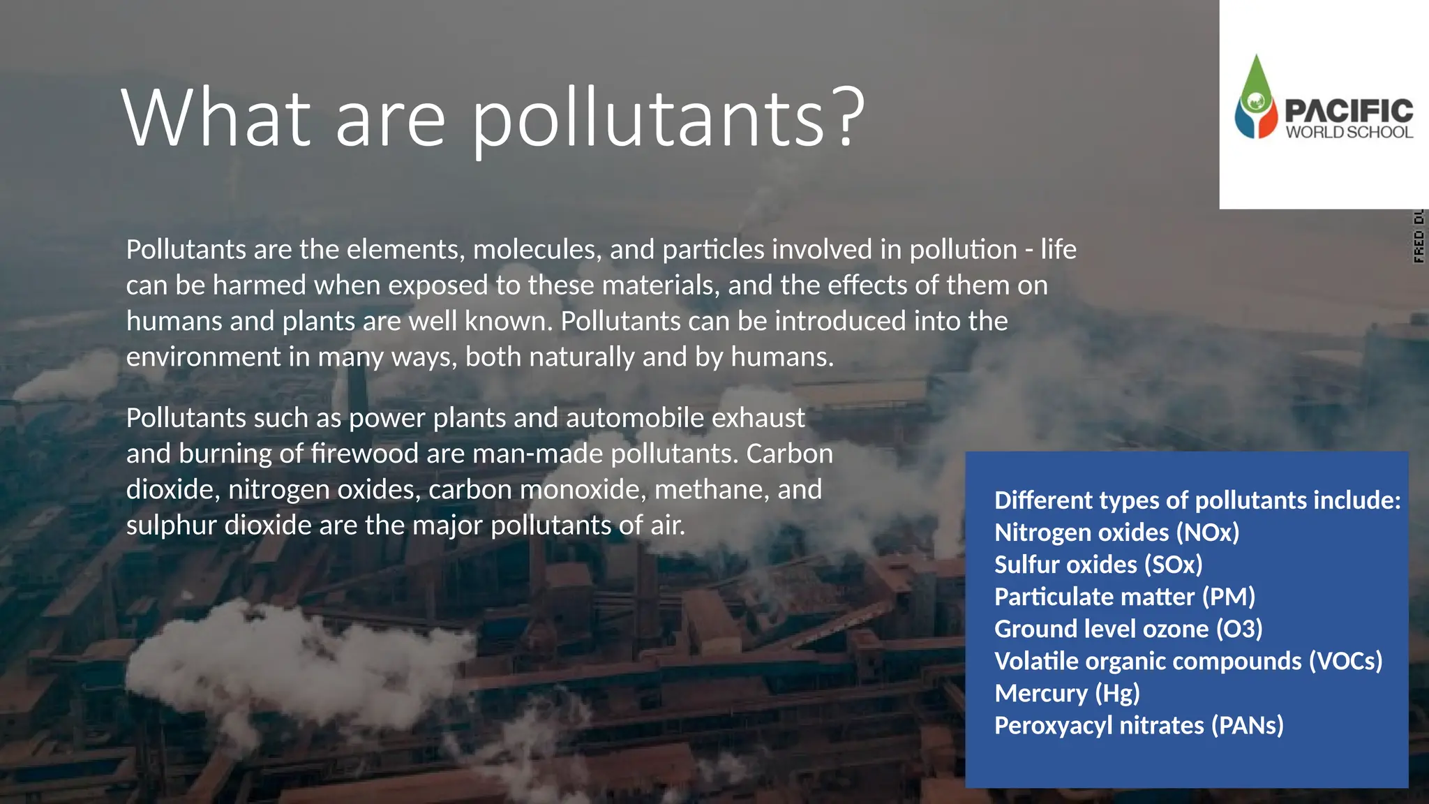 Air pollution power point presentation.. | PPT