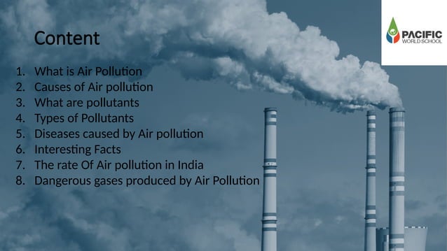 Air pollution power point presentation.. | PPT