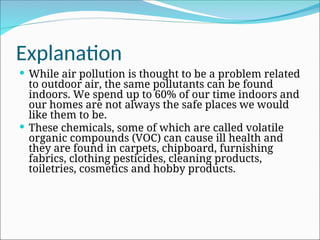 AIR POLLUTION. of community health nursing II | PPT